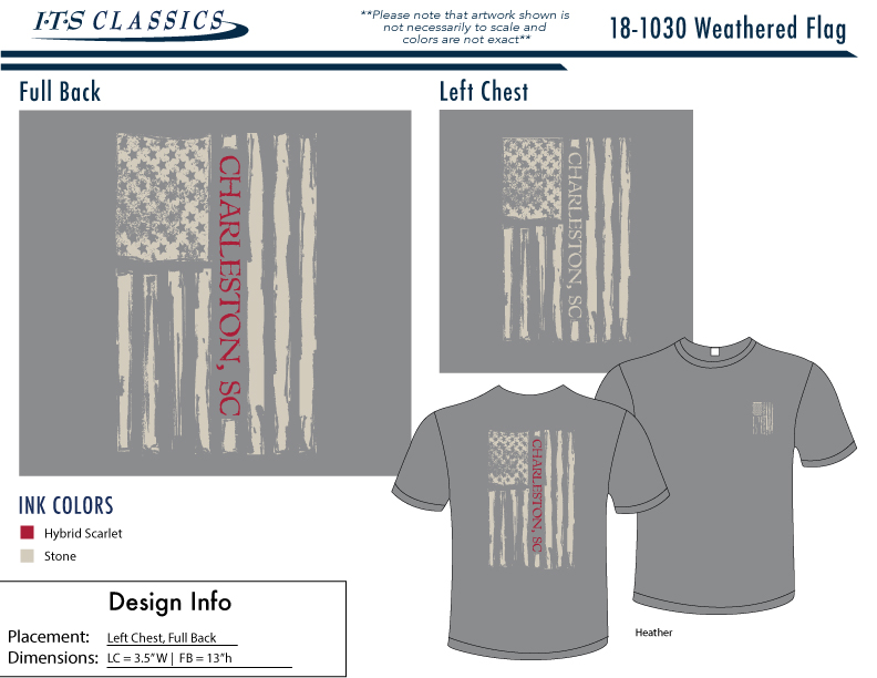 Weathered Flag - LC-FB (18-1030)