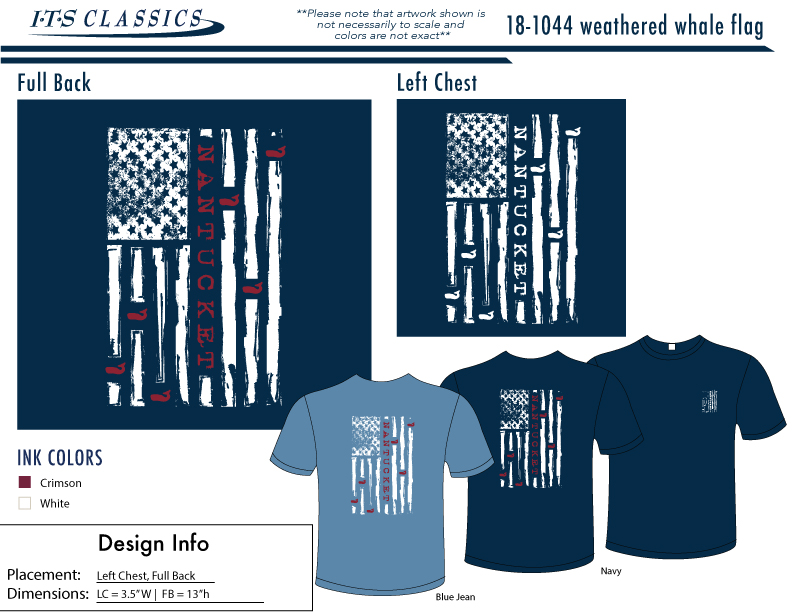 Weathered Whale Flag - LC-FB (18-1044)