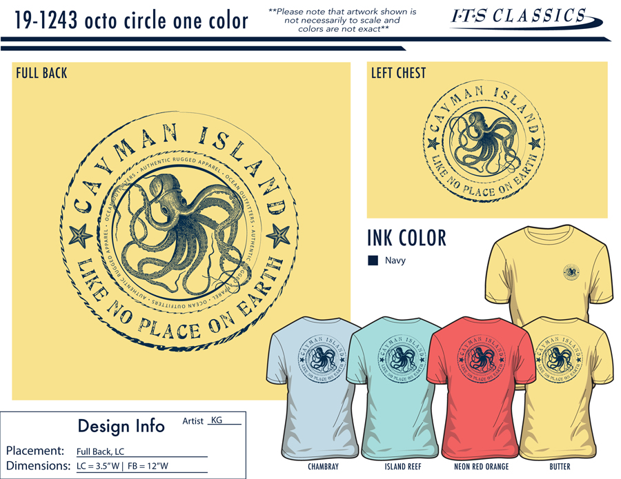 Octopus Circle One Color - LC-FB (19-1243)