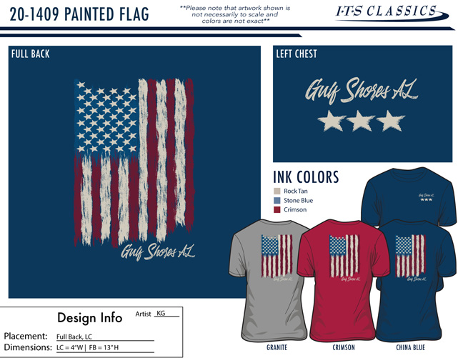 Painted Flag - LC-FB (20-1409)